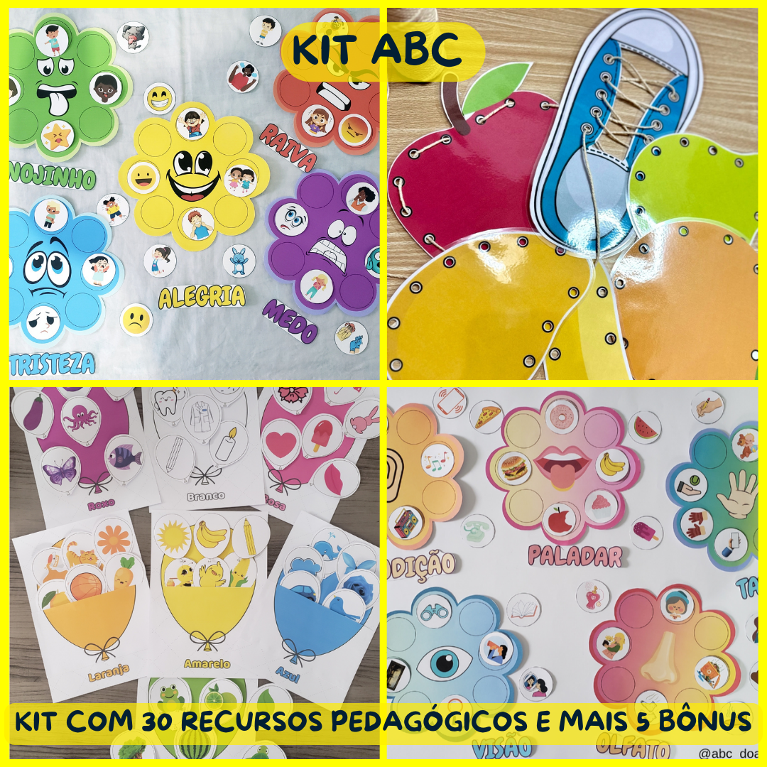 Kit ABC 30 Jogos Pedagógicos Para Alfabetização - Professores Mestres