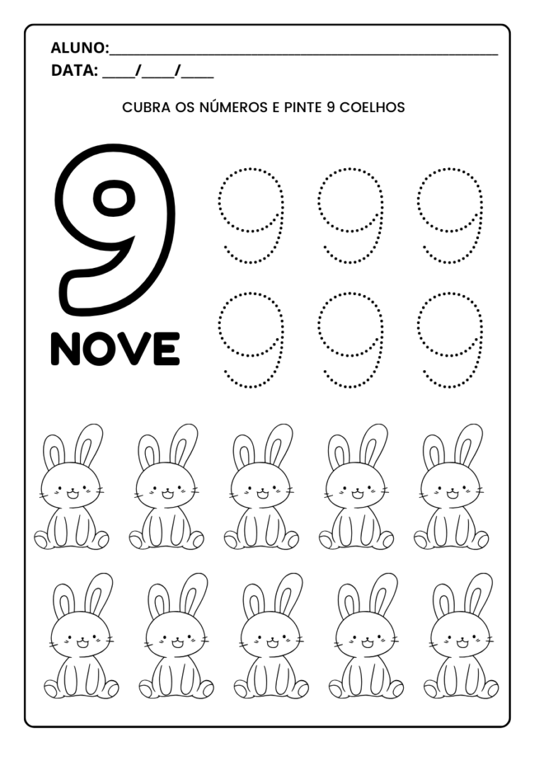 Atividades Números de 0 a 10 Educação Infantil