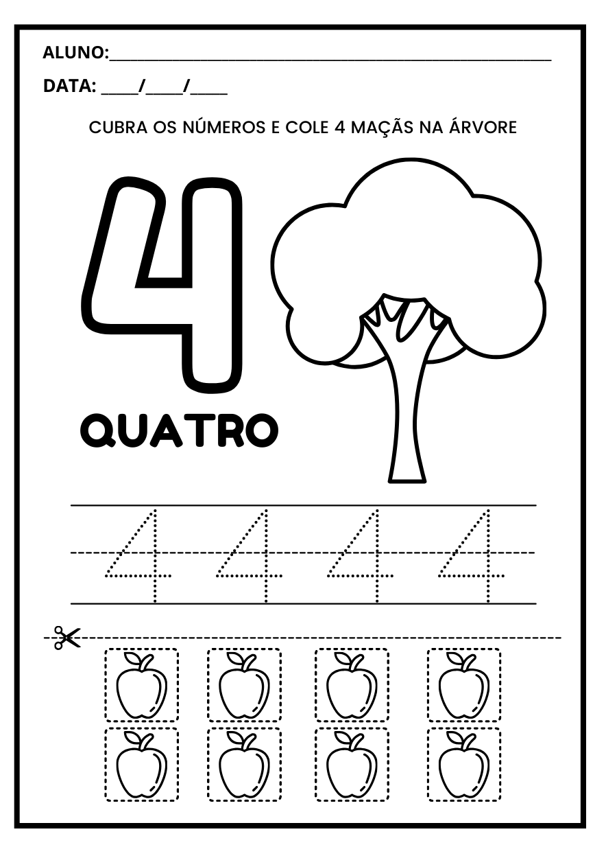 Atividades Números de 0 a 10 Educação Infantil