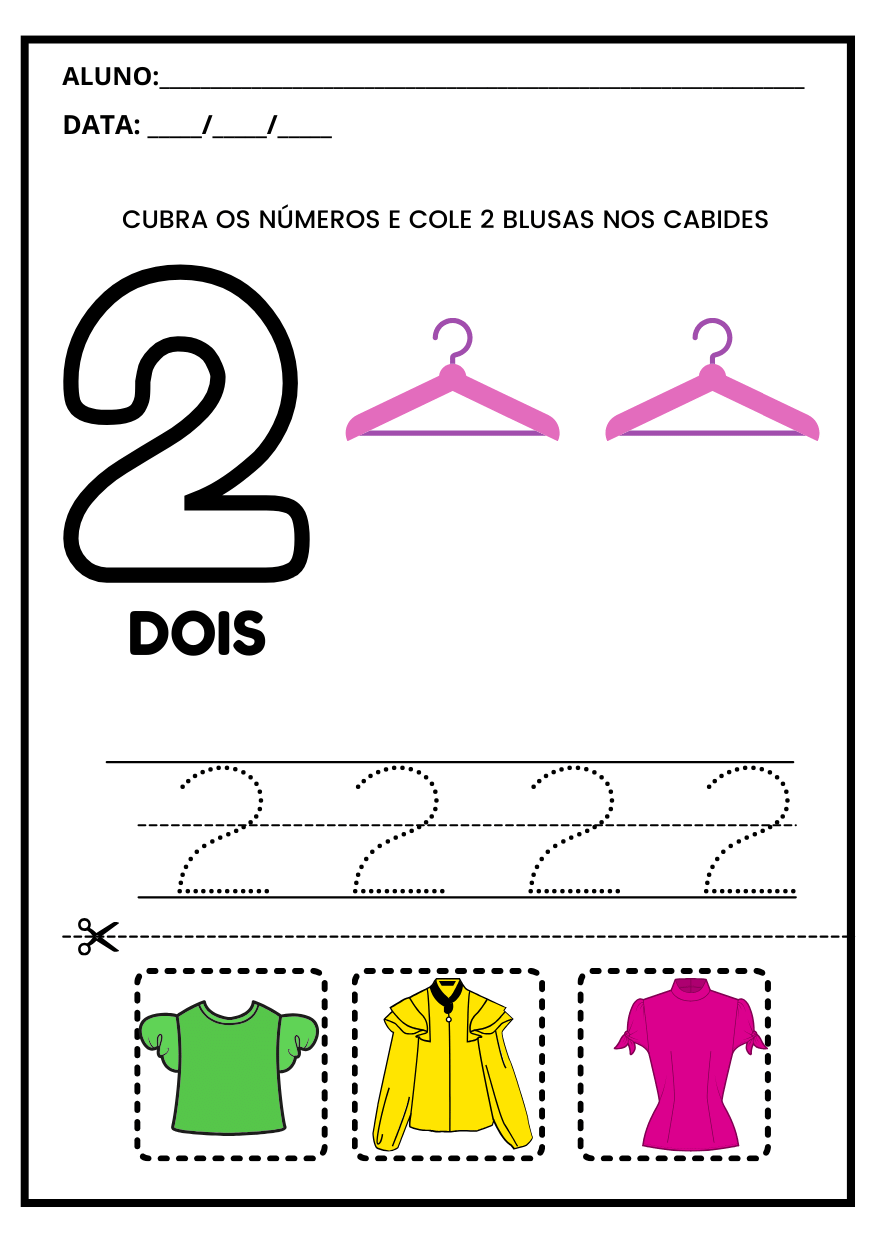 Atividades Números de 0 a 10 Educação Infantil