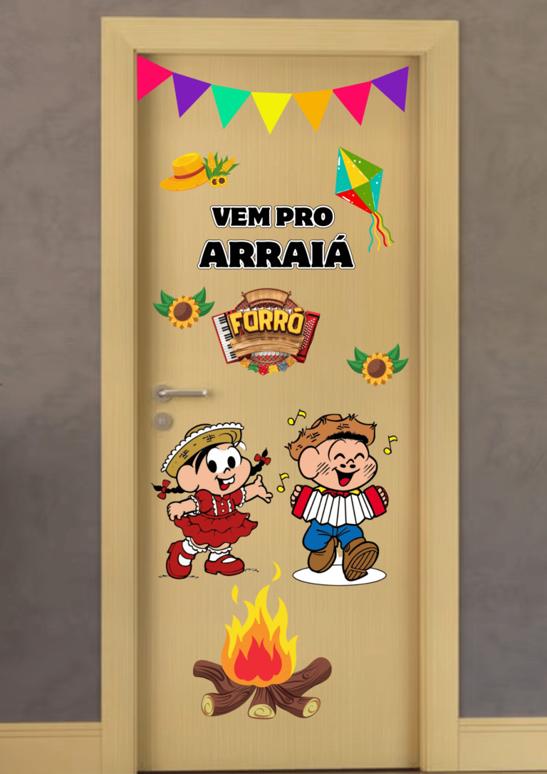 Painel de porta festa junina - Professores Mestres