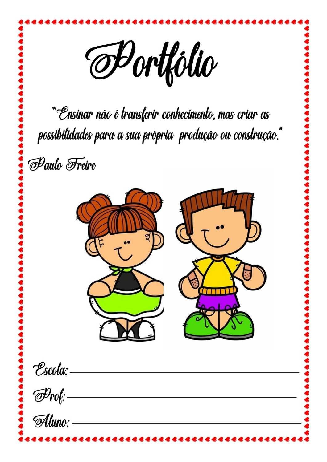 Capas portfólio - baixe grátis - Professores Mestres