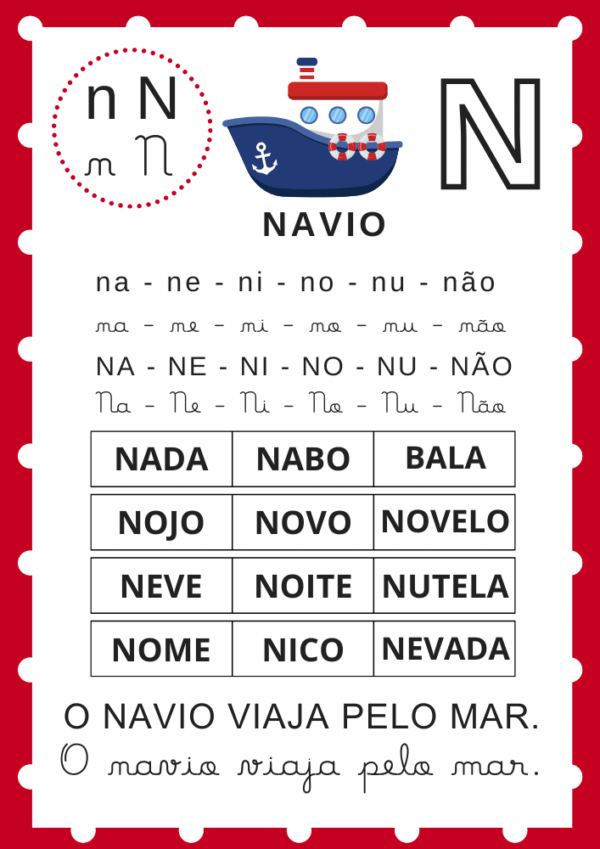 Fichas de Leitura Sílabas Simples Para Imprimir