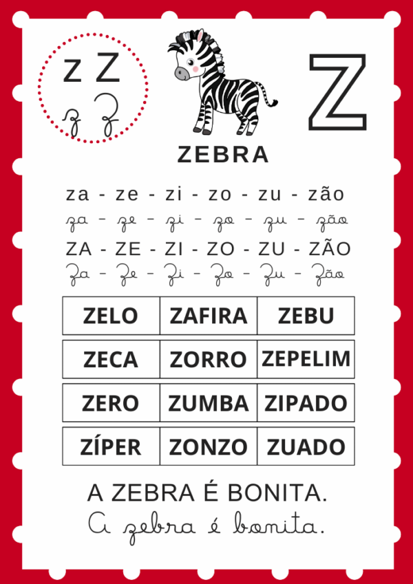 Fichas de Leitura Sílabas Simples Para Imprimir