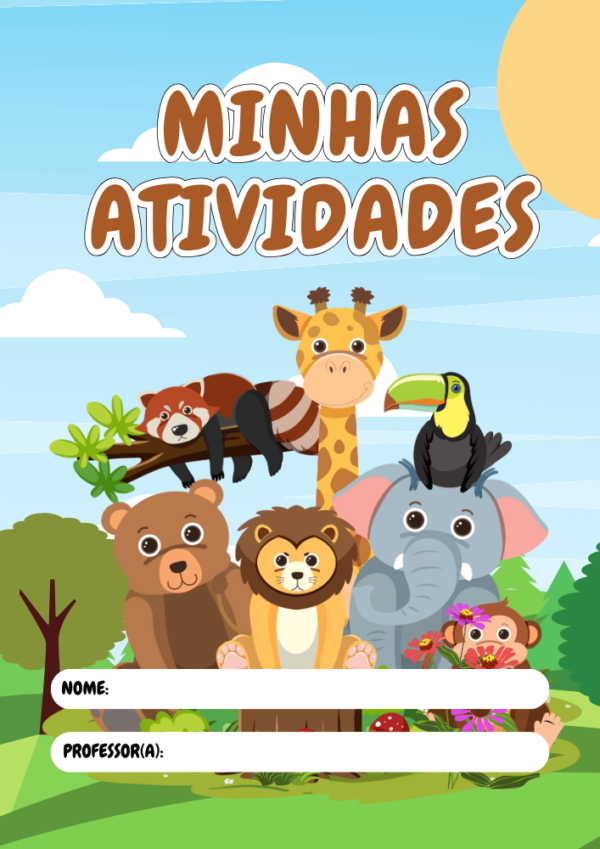 Capas de Atividades Coloridas Para Imprimir
