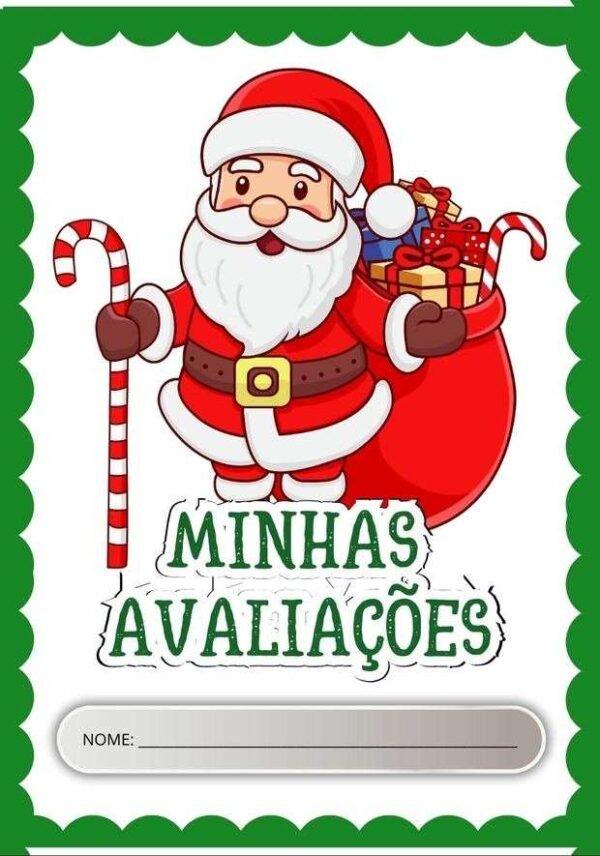 40 capas de provas de natal colorida para imprimir
