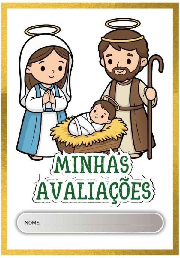 40 capas de provas de natal colorida para imprimir